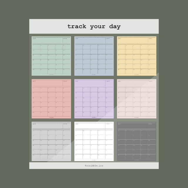 [scribble] track your day (scribble) - TMM 페이퍼